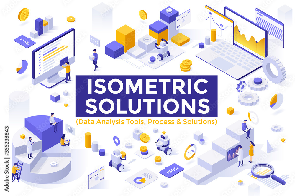 Isometric vector illustration Stock Vector | Adobe Stock
