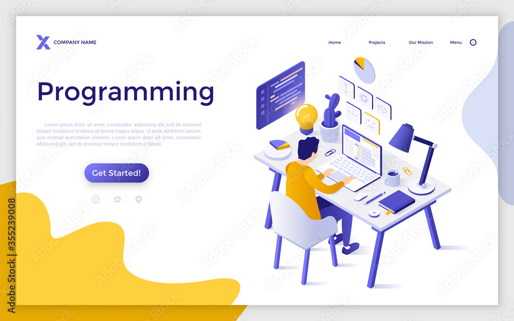 Isometric vector illustration Stock Vector | Adobe Stock