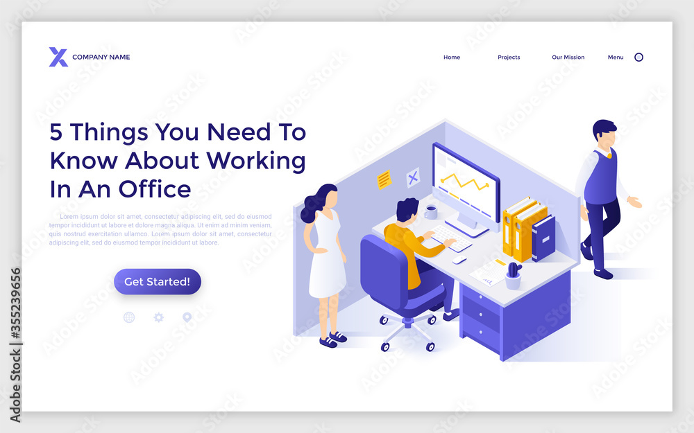 Isometric vector illustration Stock Vector | Adobe Stock