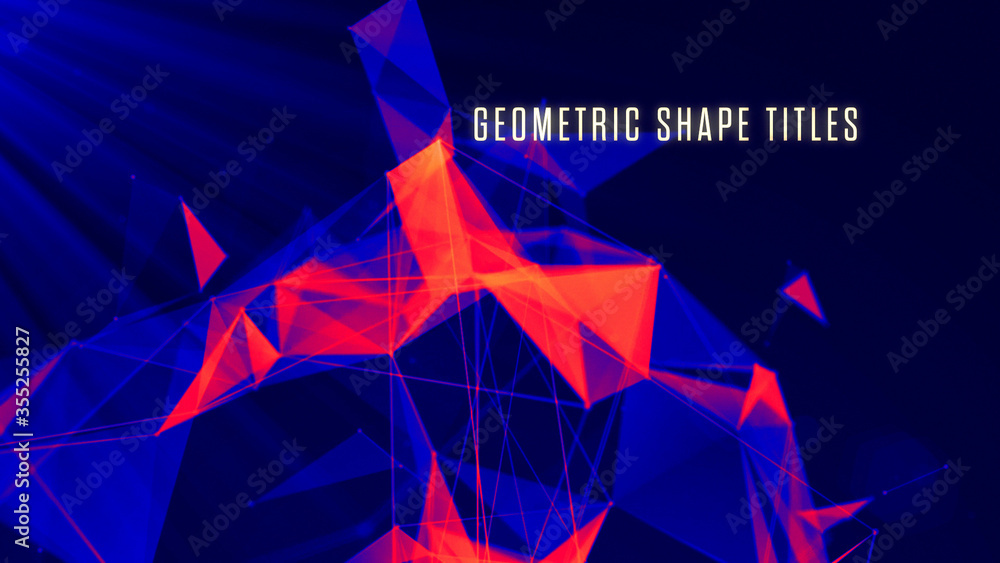 Organic Geometric Shape Titles Stock Template | Adobe Stock