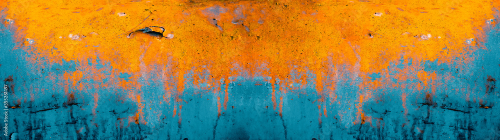 Complementary Colors Painting Blue Orange