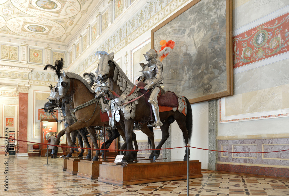 Amazing Knights' Hall, room in eastern part of New Hermitage, hosts ...