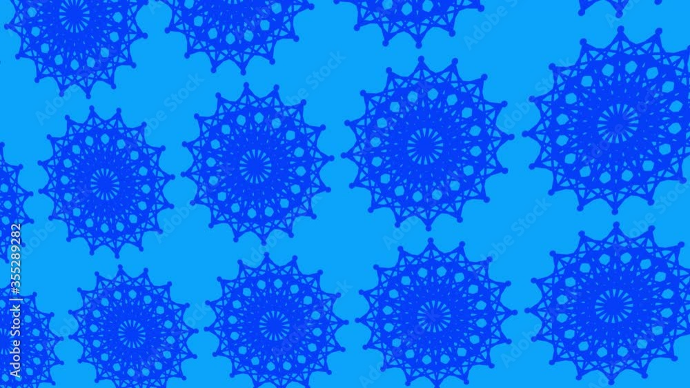 Color pattern with geometric shapes on a minimal black background ...