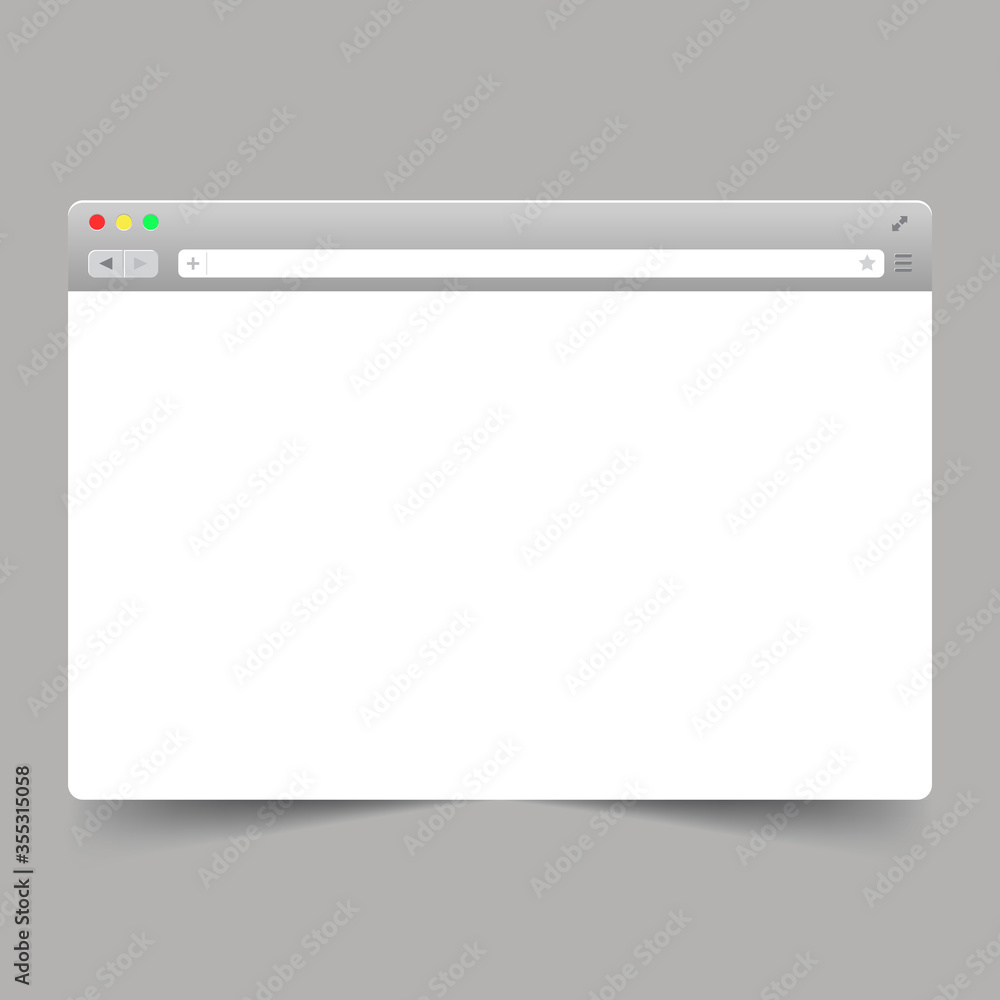 browser element with search engine interface bar template Stock Vector | Adobe Stock
