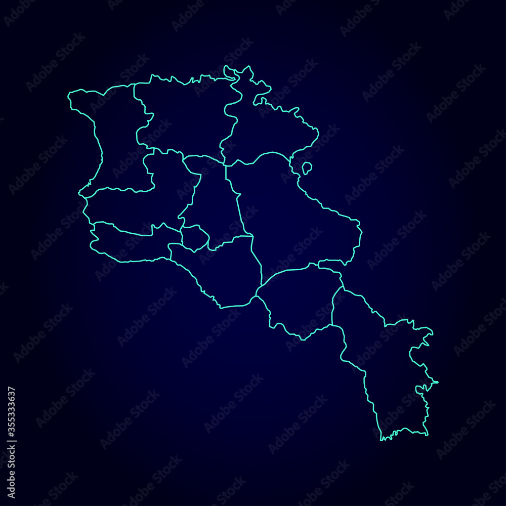 armenia map - blue pastel graphic background . Vector illustration eps ...