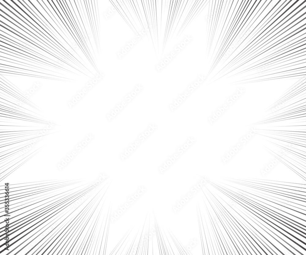 Comic speed lines background Rectangle fight stamp for card Manga or ...