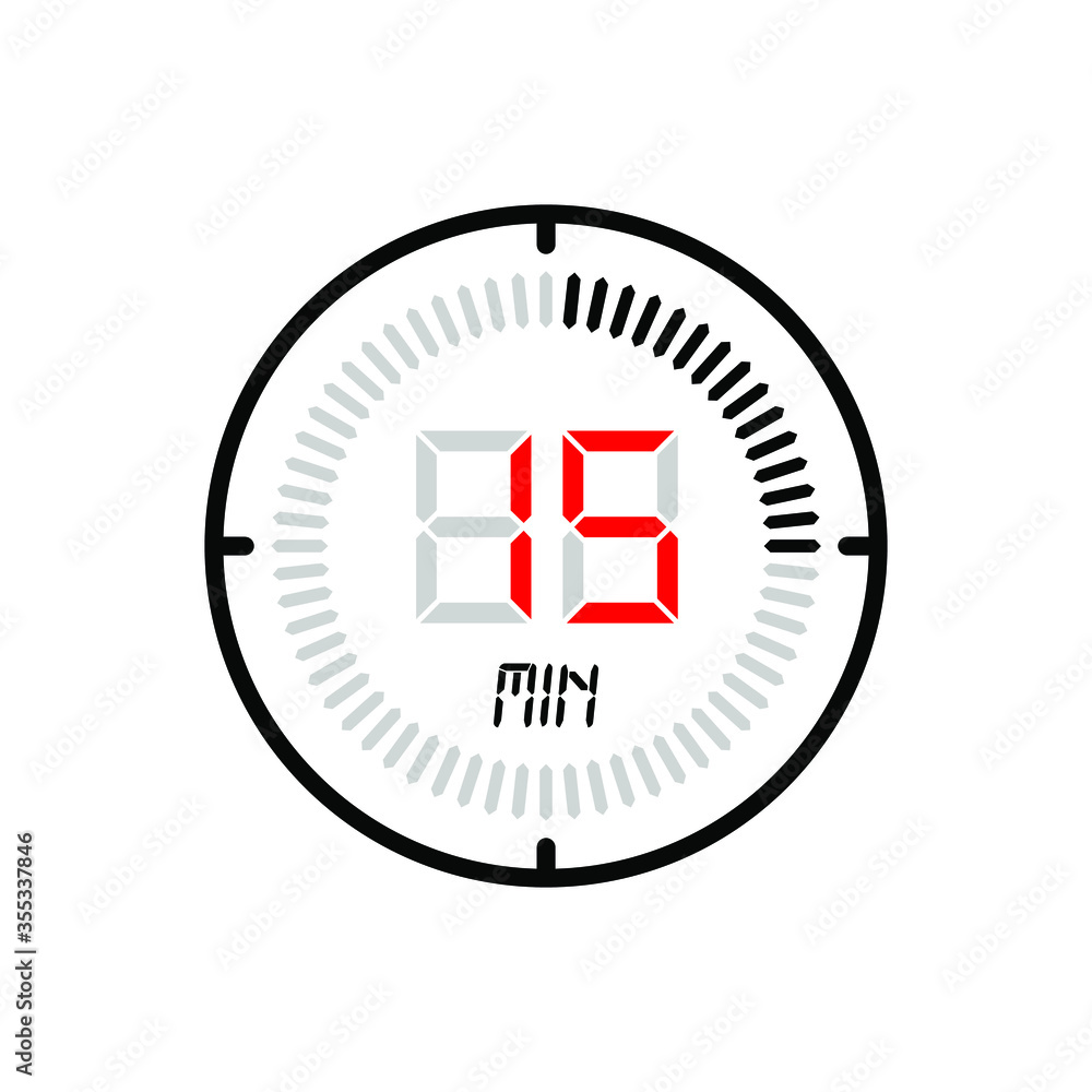 The 15 minute icon isolated on white background. stopwatch vector icon ...