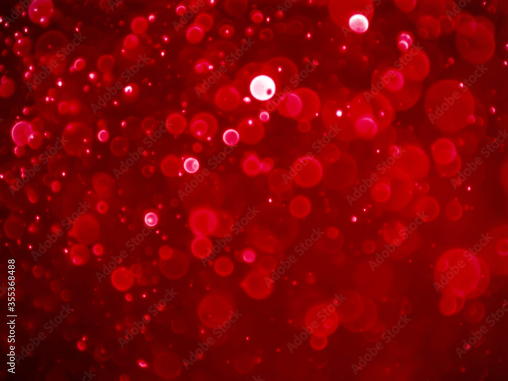 Red Background With Soft Bokeh Lights Stock Illustration Adobe Stock