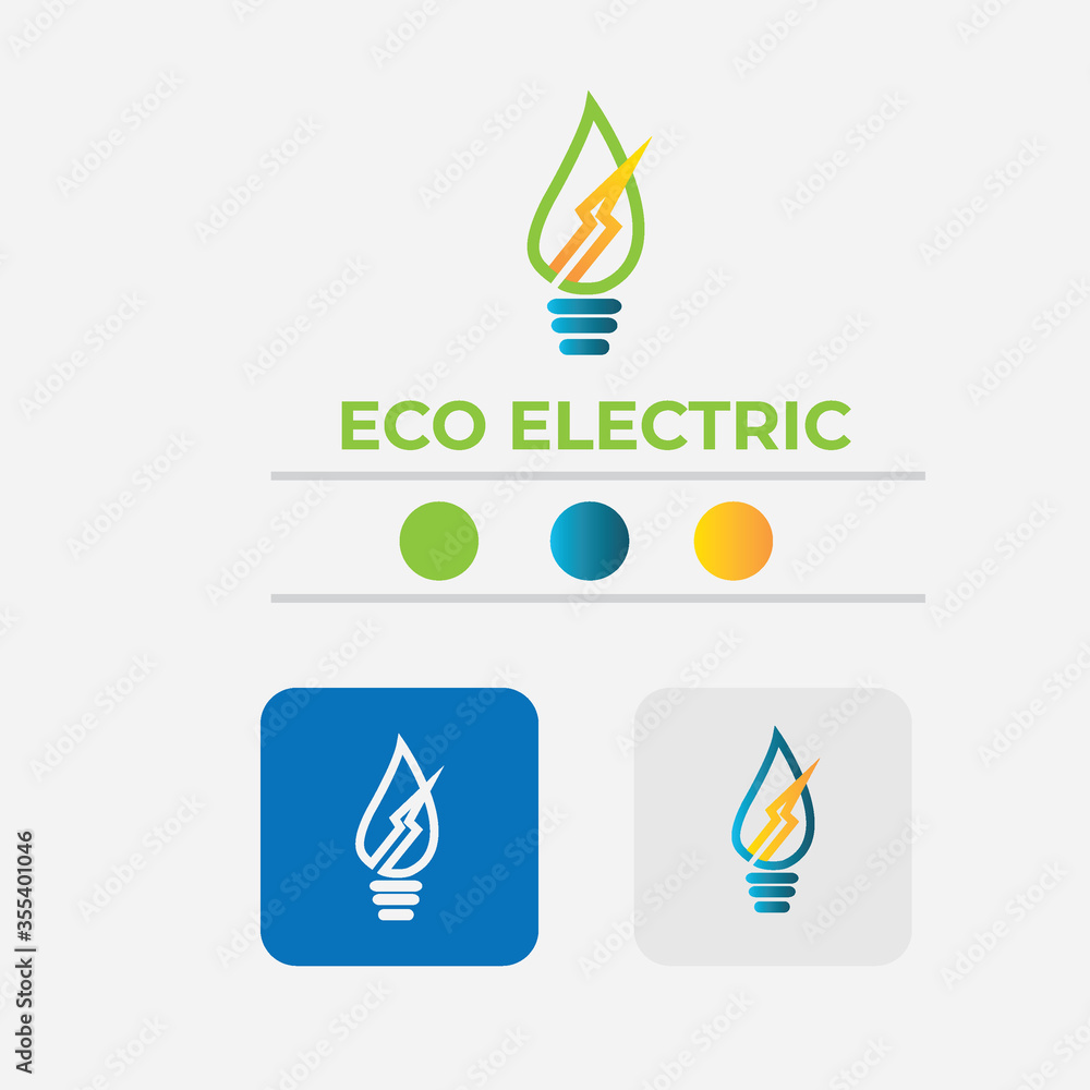 Vetor de Eco Electric Plug Logo can for power logo - energy Icon ...