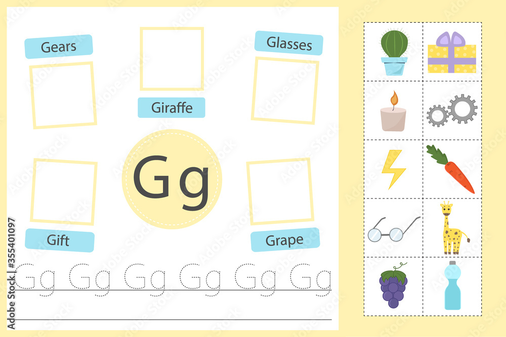 Alphabet tracing worksheet for preschool and kindergarten. Practice ...