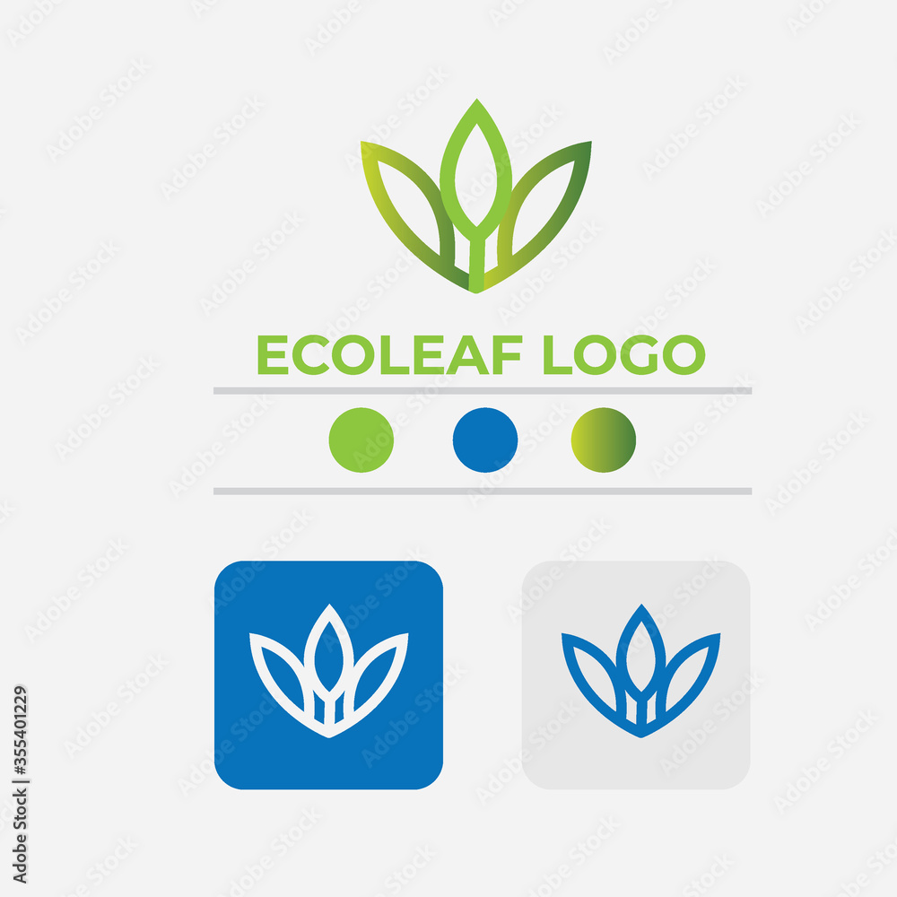 Eco Green Leaf Logo design - nature concept can for healthy logo - spa ...