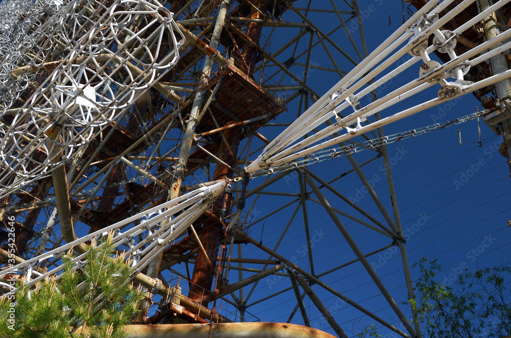 Former military Duga radar system in Chernobyl Exclusion Zone, Ukraine ...