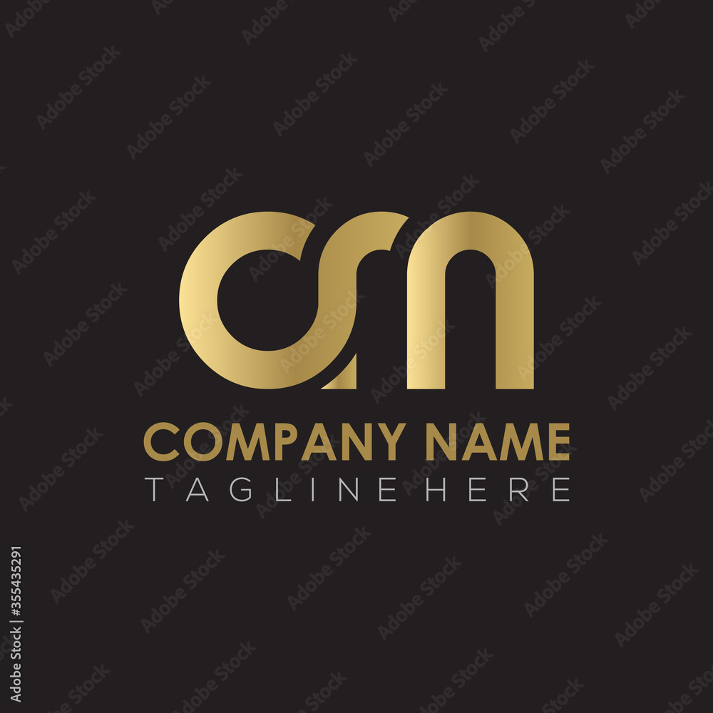 Initial Simple Letter OM Logo Design Vector Template. Abstract Minimal ...