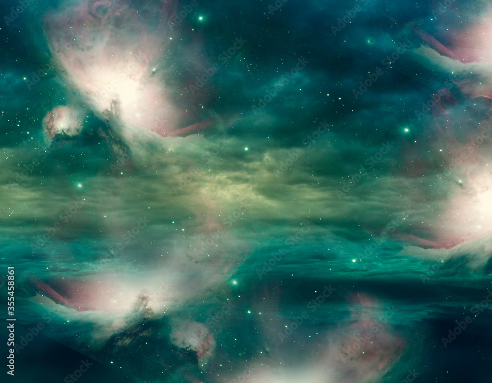 abstract angel mystic magic background with stars like spiritual ...