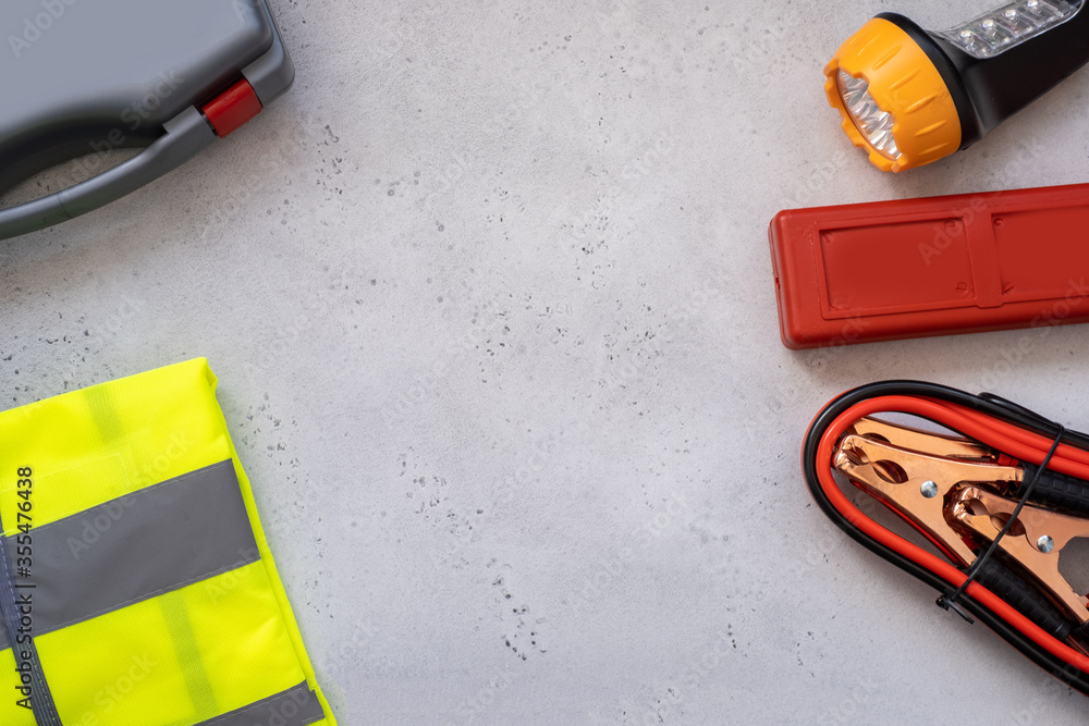 motorist's kit for passing technical inspection , emergency stop sign ...