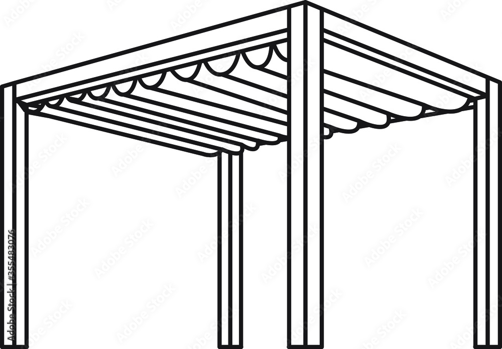 Pergola icon , vector illustration Stock Vector | Adobe Stock