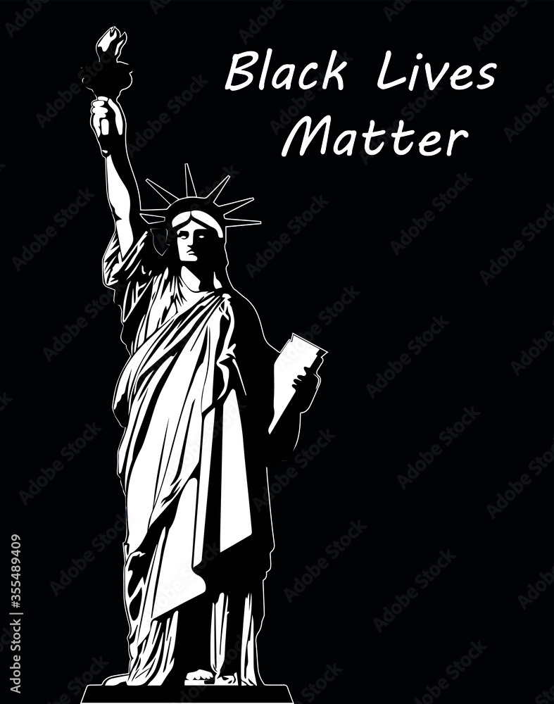 Black Lives Matter protest banner hands holding. Human right of black ...