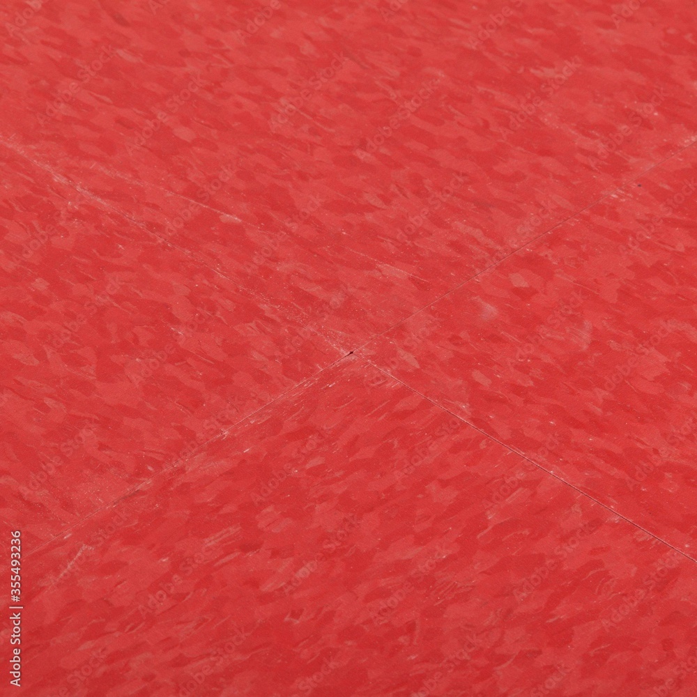 Red vinyl composition tile texture with a smooth finish Stock Photo ...