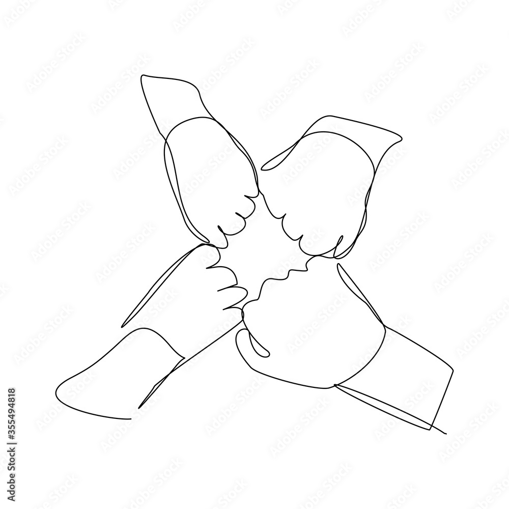 Fist Bump Drawing