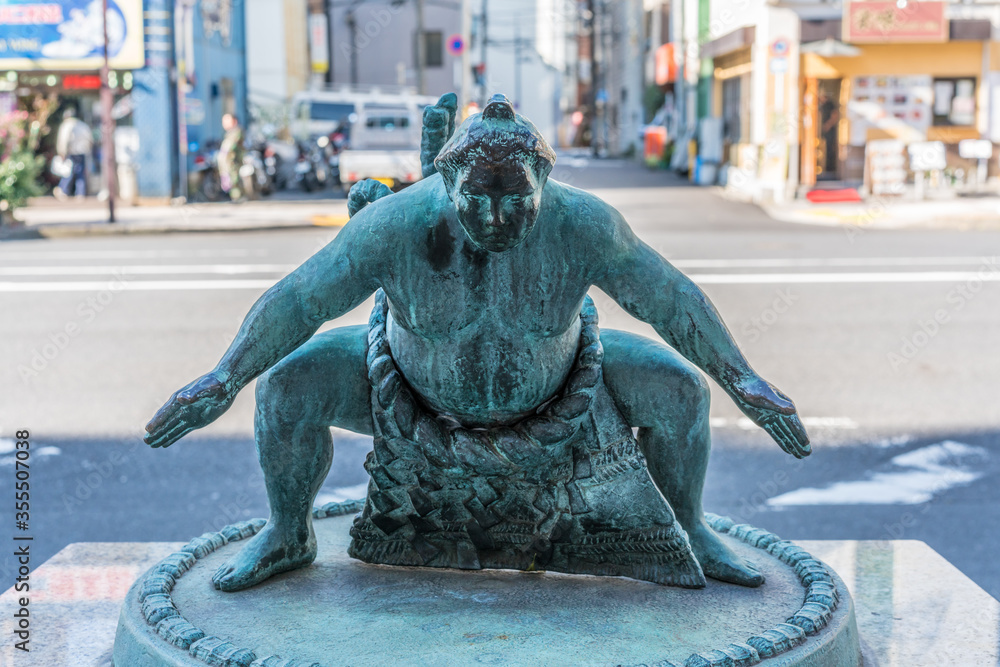 Statue of a sumo wrestler fighter. Tokyo, Japan Stock Photo | Adobe Stock