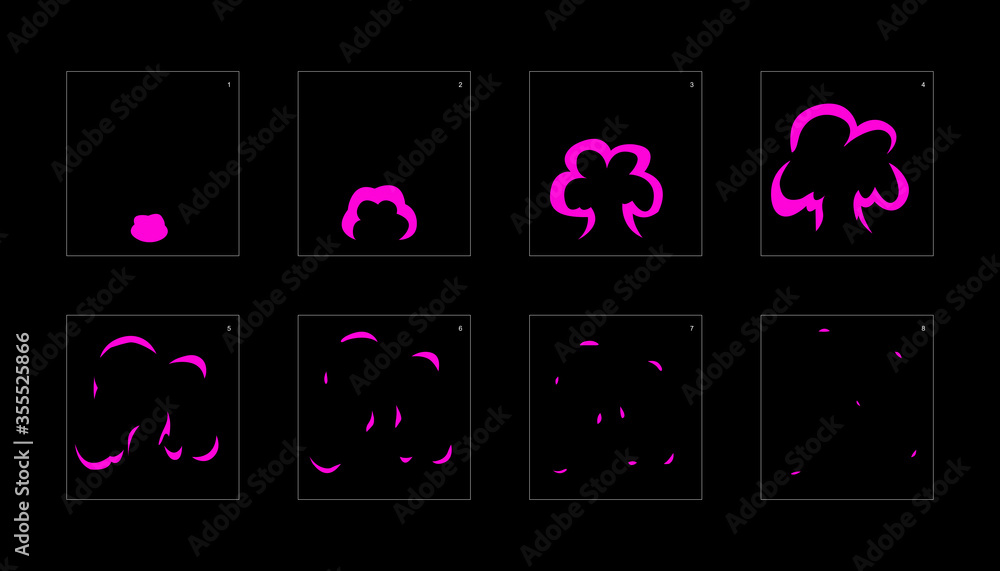 Poison explosion effect. Explosion Animation effect. Animation Sprite ...