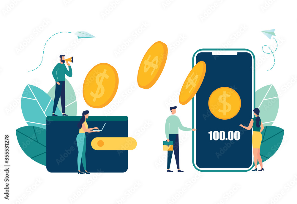 Financial transactions, non-cash payment transactions. Pos-terminal and ...