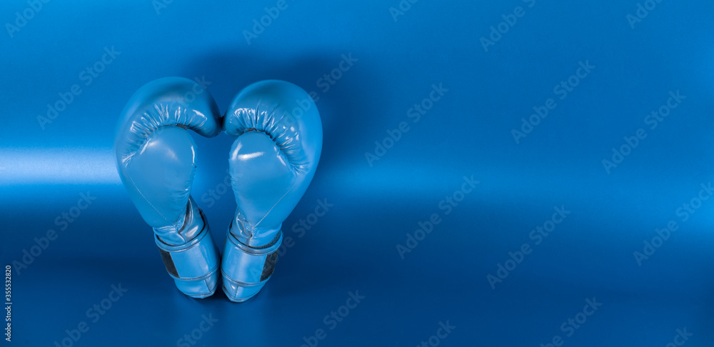 Blue Boxing Gloves Wallpaper