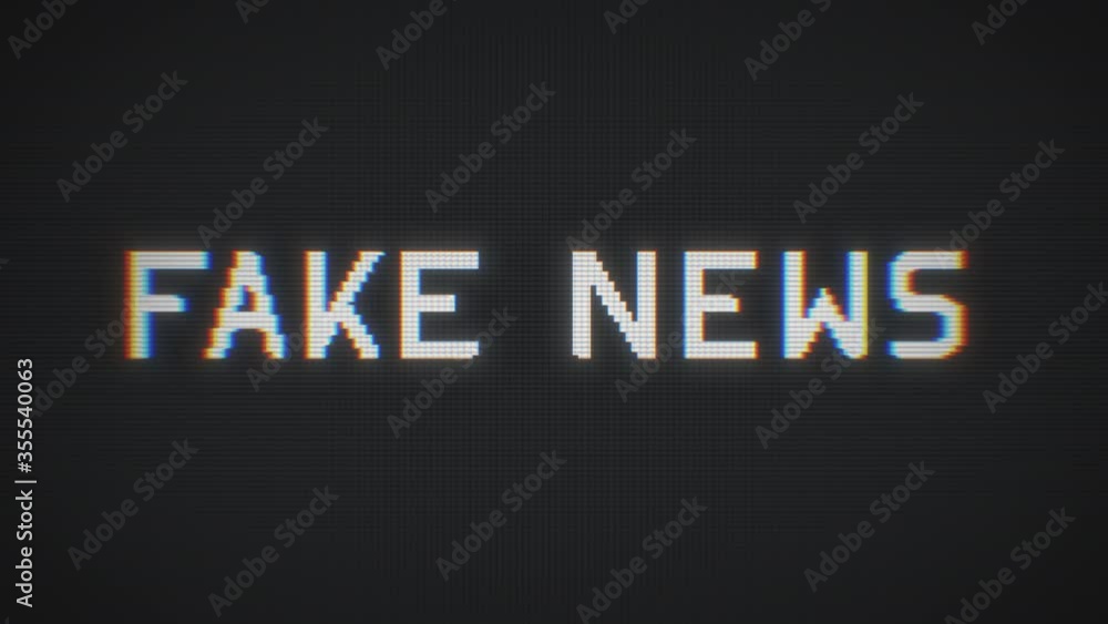 Futuristic technology random fake news text with glitch effect ...