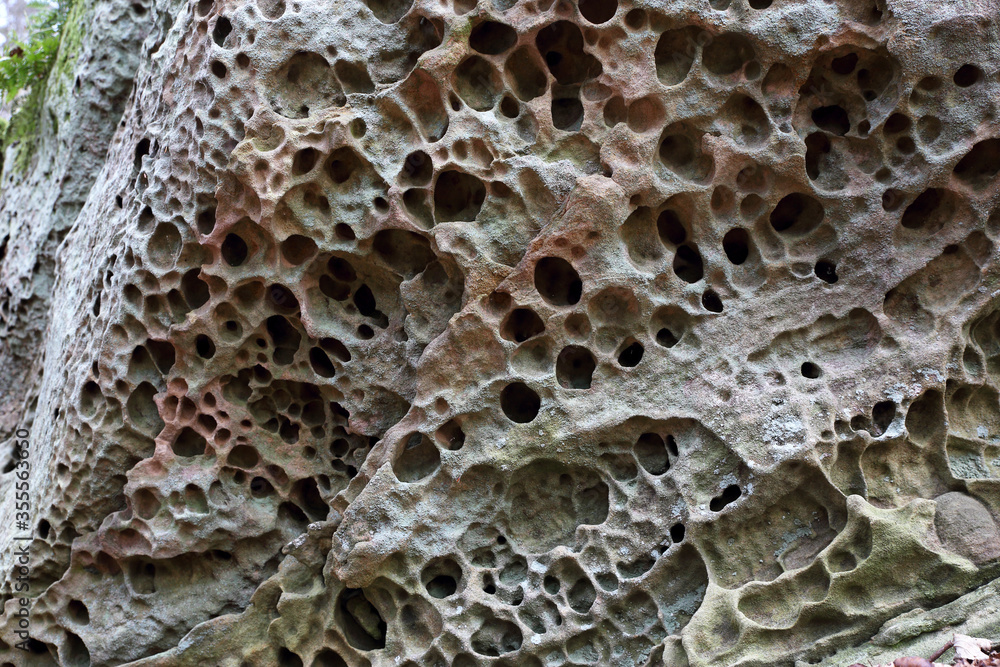 Differential solution of a limestone rock due to the chemical ... Differential solution of a limestone rock due to the chemical ...