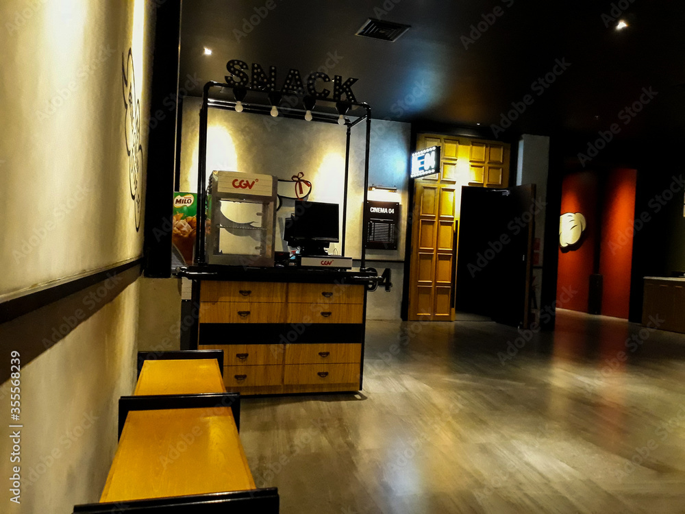 CGV cinema inside a shopping mall. CGV Cinemas is the second largest cinema chain in Indonesia ...