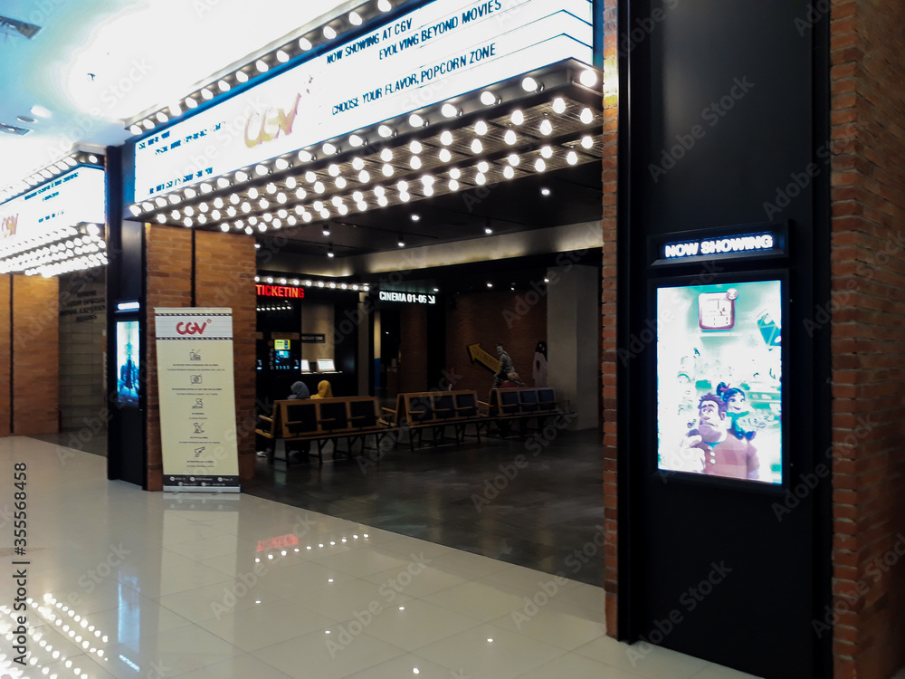 cinema inside a shopping mall. CGV Cinemas is the second largest cinema chain in Indonesia ...