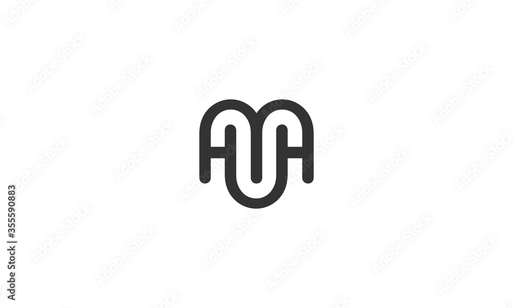 logo initial MUH Stock Vector | Adobe Stock