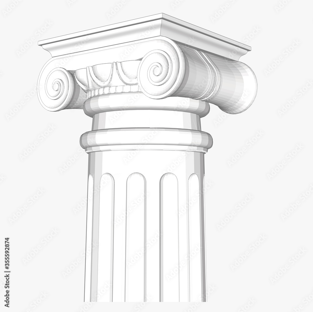Greek architecture,Architecture, columns, beams Stock Vector | Adobe Stock