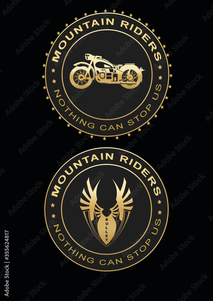 Mountain Riders Logos. copyright free logo Stock Illustration | Adobe Stock