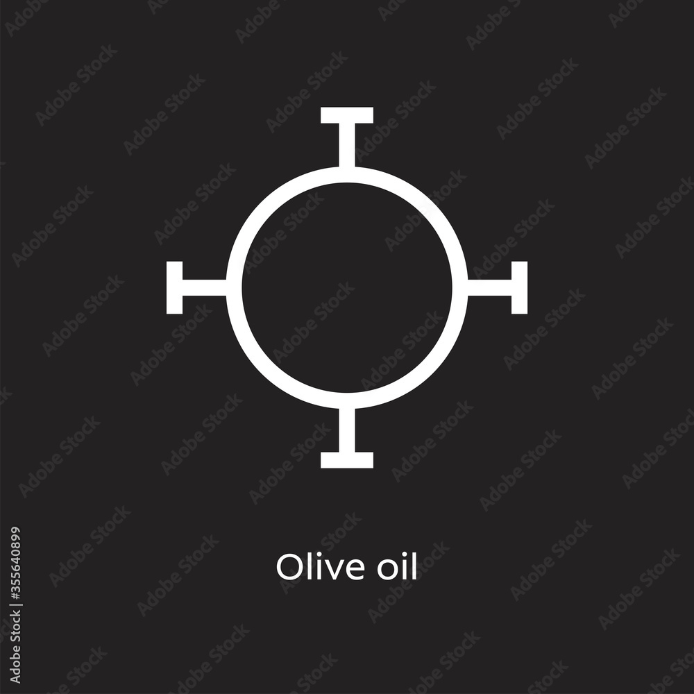 Olive oil alchemy vector illustration element icon, line symbols ...
