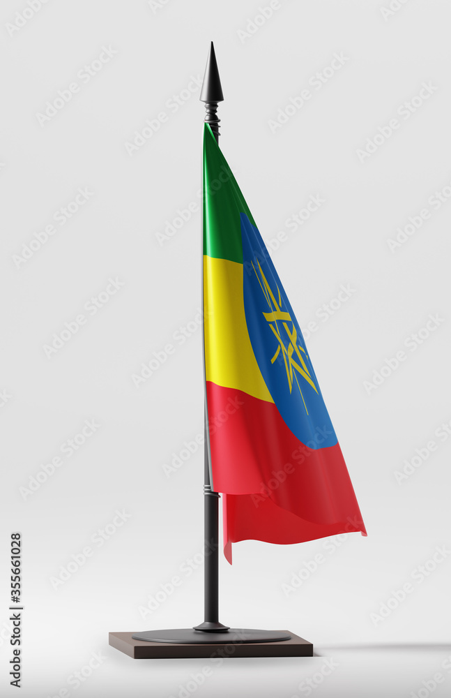 ETHIOPIA National Colors, ETHIOPIAN National Flag (3D Render) Stock ...