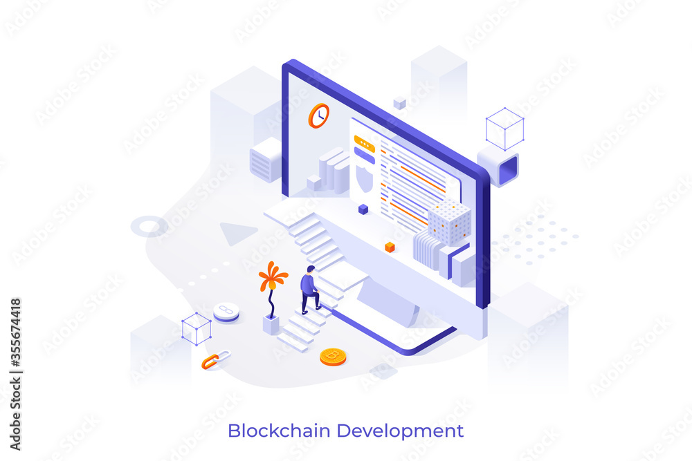 Vector Isometric Concept Stock Vector | Adobe Stock