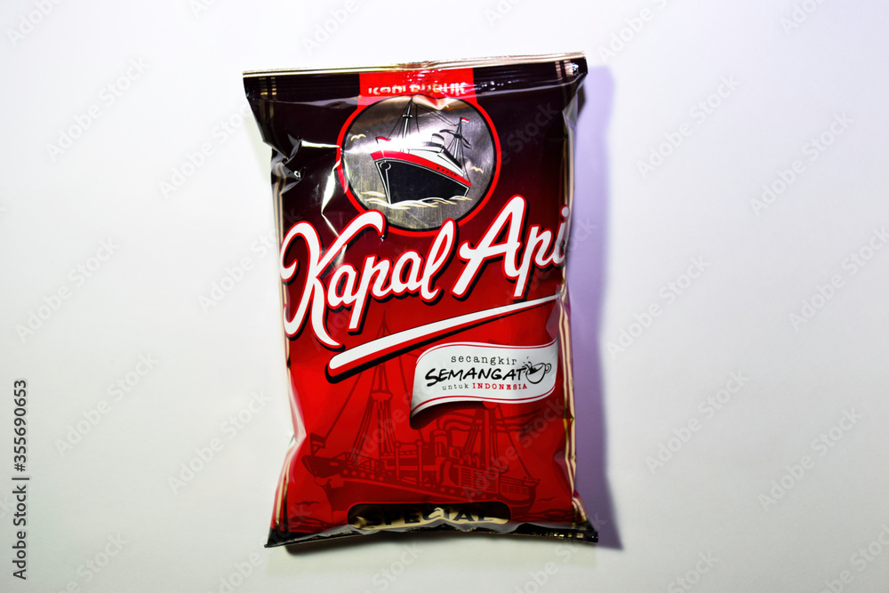 Kopi Kapal Api Coffee Pack, an Indonesian Famous Brand of black cofee ...