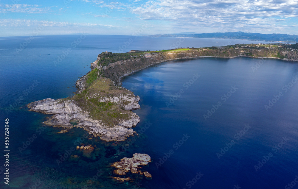 view of Milazzo in Sicily with drone Stock Photo | Adobe Stock