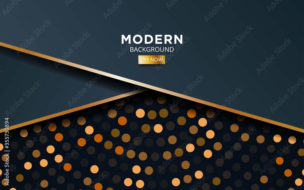 modern premium gold background banner design,in dots circle textured ...