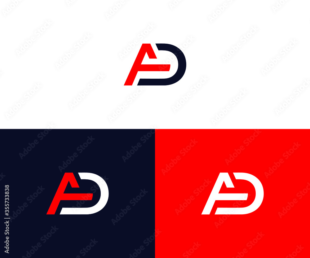 AD logo Stock Vector | Adobe Stock