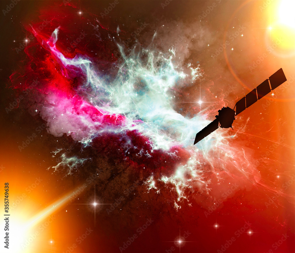 Nebula, universe space, galaxies birth of the stars. Space exploration ...