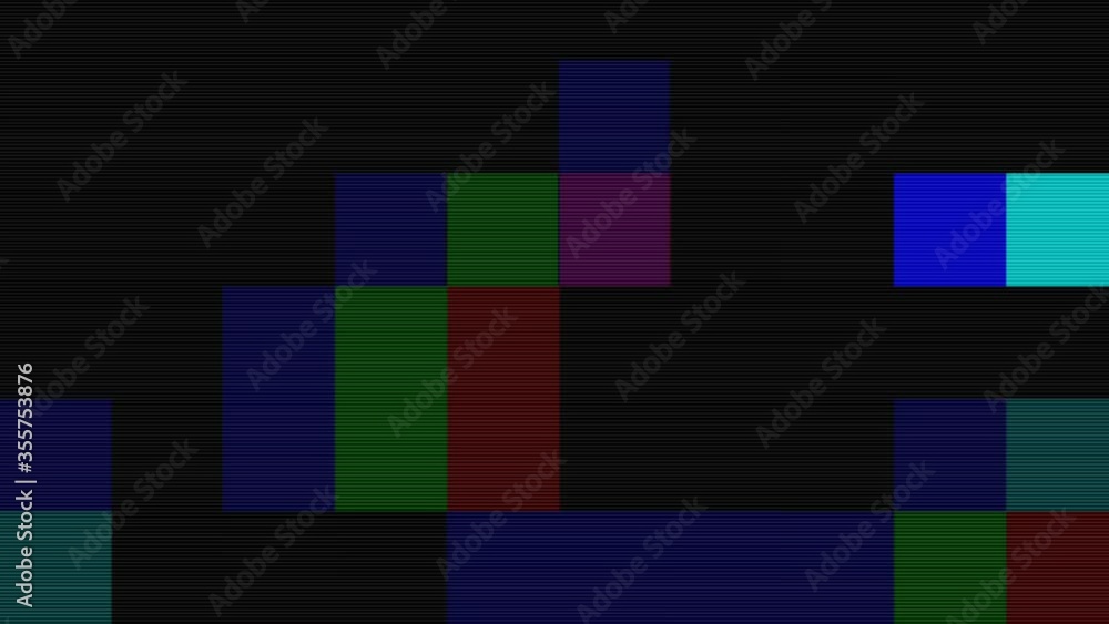 Pixel LCD Screen, Retro Computer Animation Pixel Art Digital Screen ...