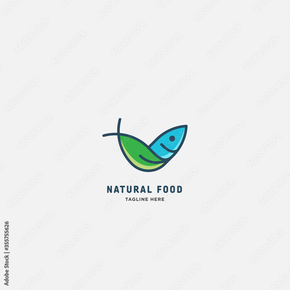 fish logo vector illustration, fish market logo, fish guard logo, fish ...