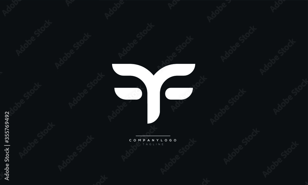 Letter FF Logo Alphabet Design Icon Vector Symbol Stock Vector | Adobe ...