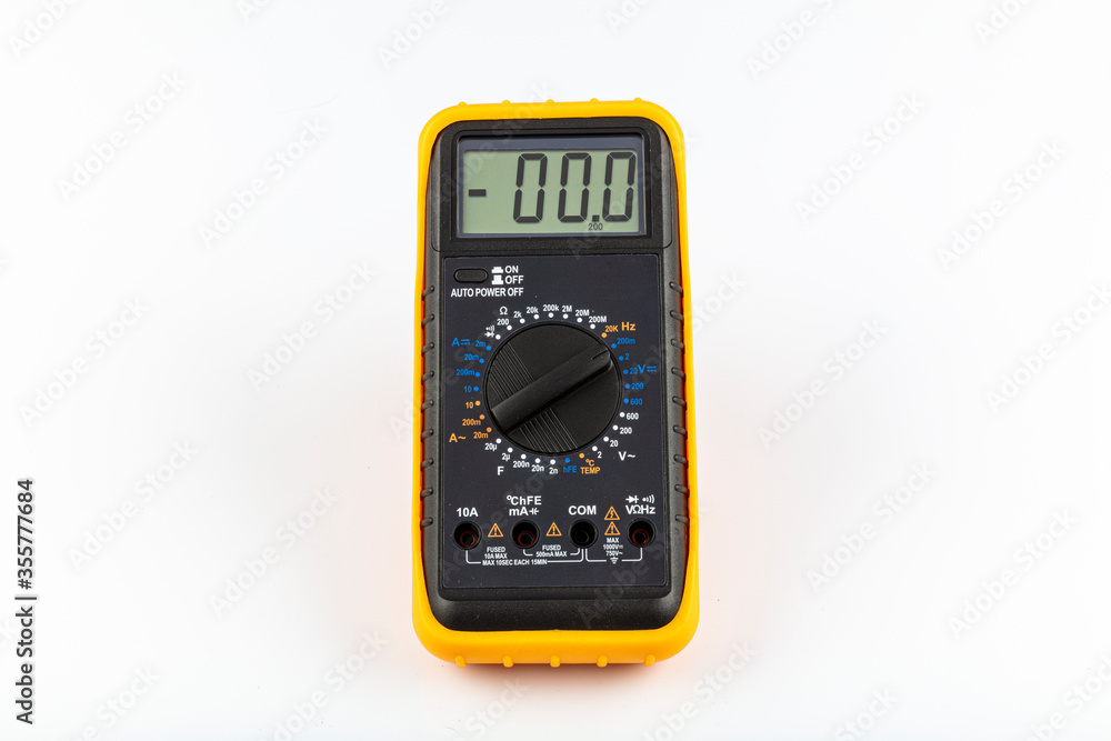 Multimeter for a measurement of a voltage, current and resistance with ...