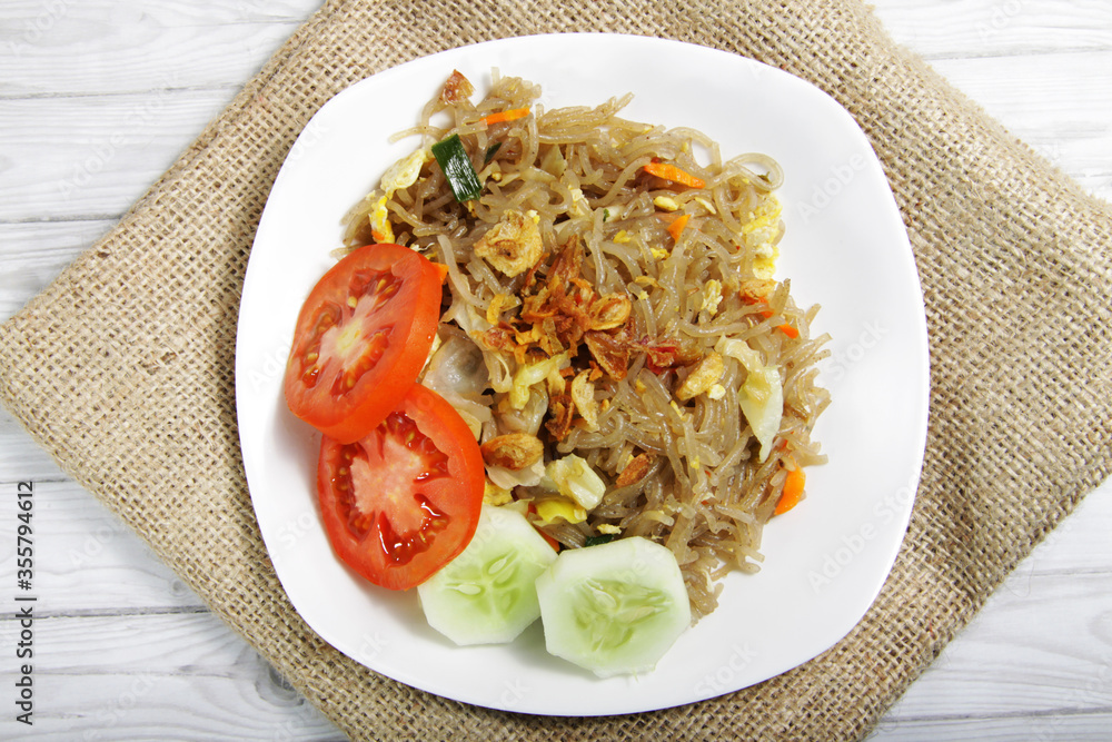 'Mie lethek' an traditional noodles from Indonesia that made from ...