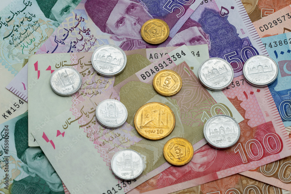 Pakistani Rupees, Pakistani currency notes Stock Photo | Adobe Stock