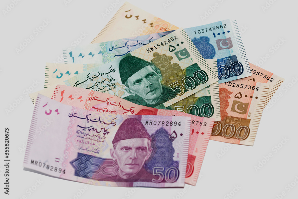 Pakistani Rupees, Pakistani currency notes Stock Photo | Adobe Stock