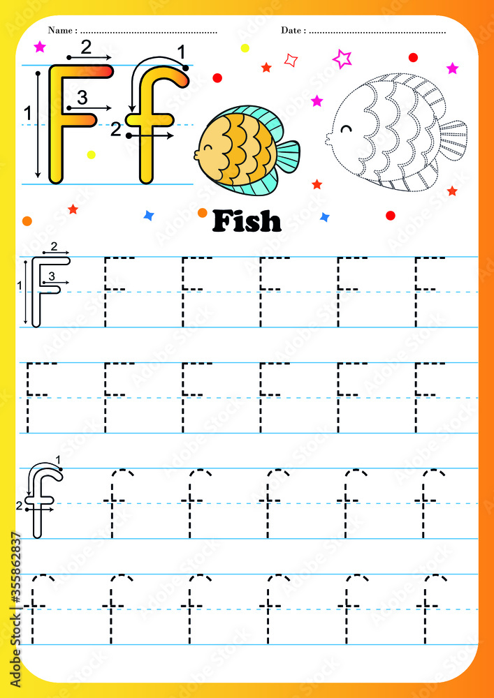 Writing practice letter - printable worksheet for preschool ...